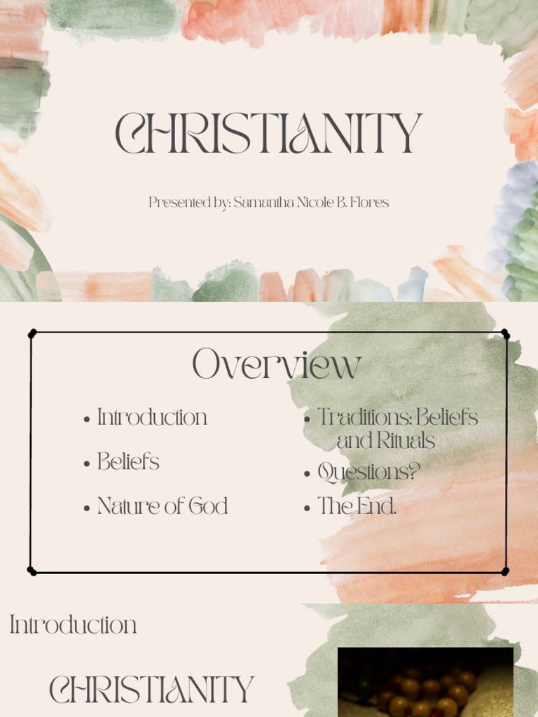 Overview of Christianity and Beliefs | PDF | Jesus | Bible