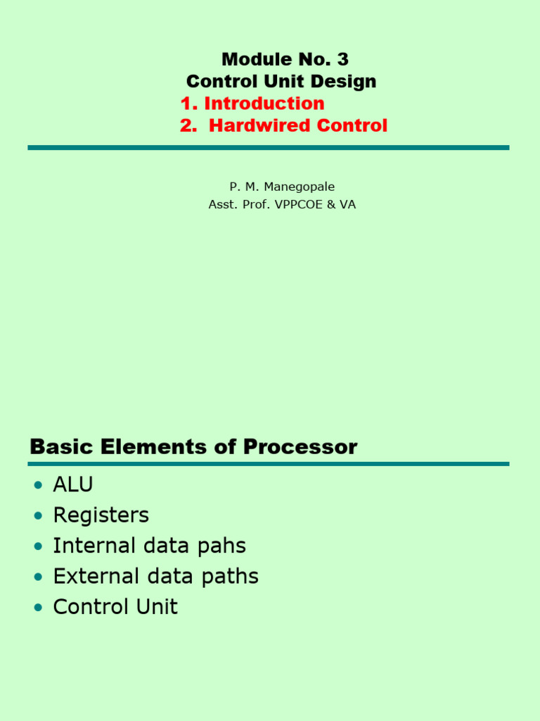 Final Updated Hardwired Control Unit Design (1) (1) | PDF | Central Processing Unit | Computing