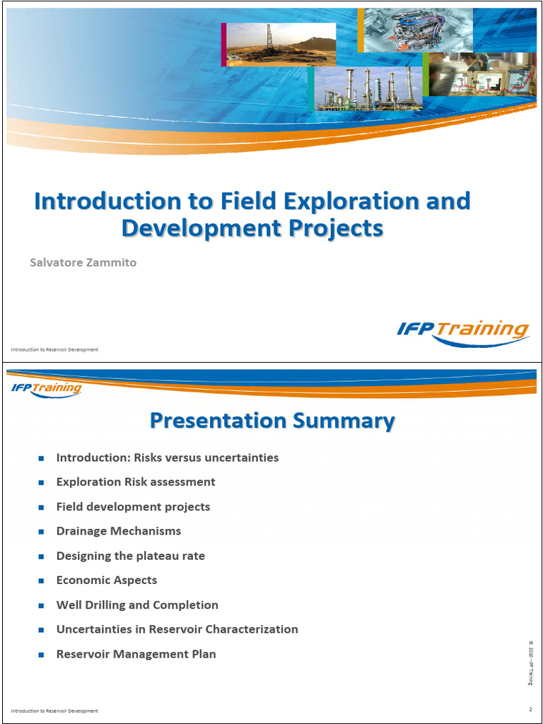 2 Introduction Field Exploration and Devlopment | PDF | Risk ...