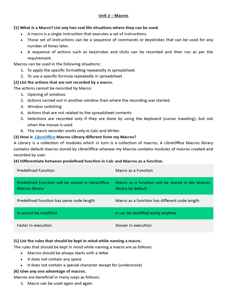 Understanding Macros and DBMS Basics | PDF | Relational Database ...