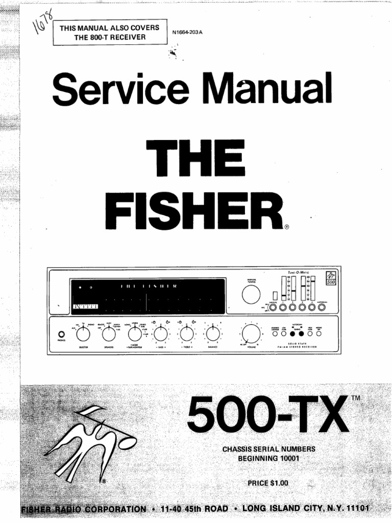 Fisher 800-t 500-TX Stero Receiver 1968 SM | PDF