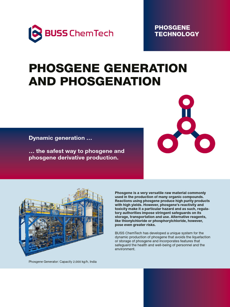 BUSS ChemTech - Phosgene Generator and Phosgenation | PDF | Energy ...
