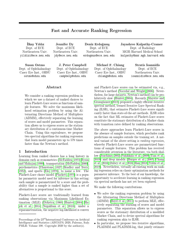 DATELINE Deep Plackett-Luce Model With Uncertainty Measurements | PDF ...