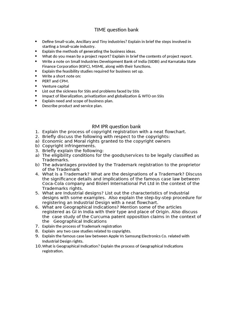 TIME QB for 3rd IA | PDF