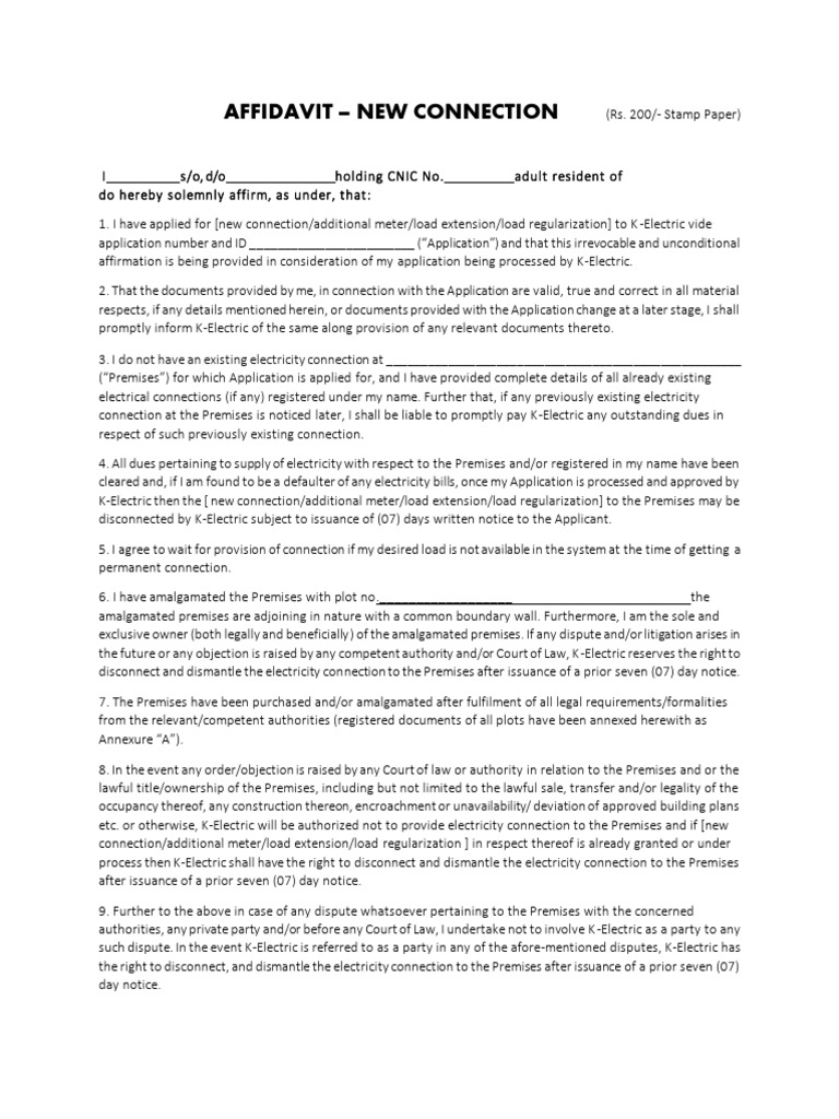NC Standard Affidavit | PDF | Indemnity | Affidavit