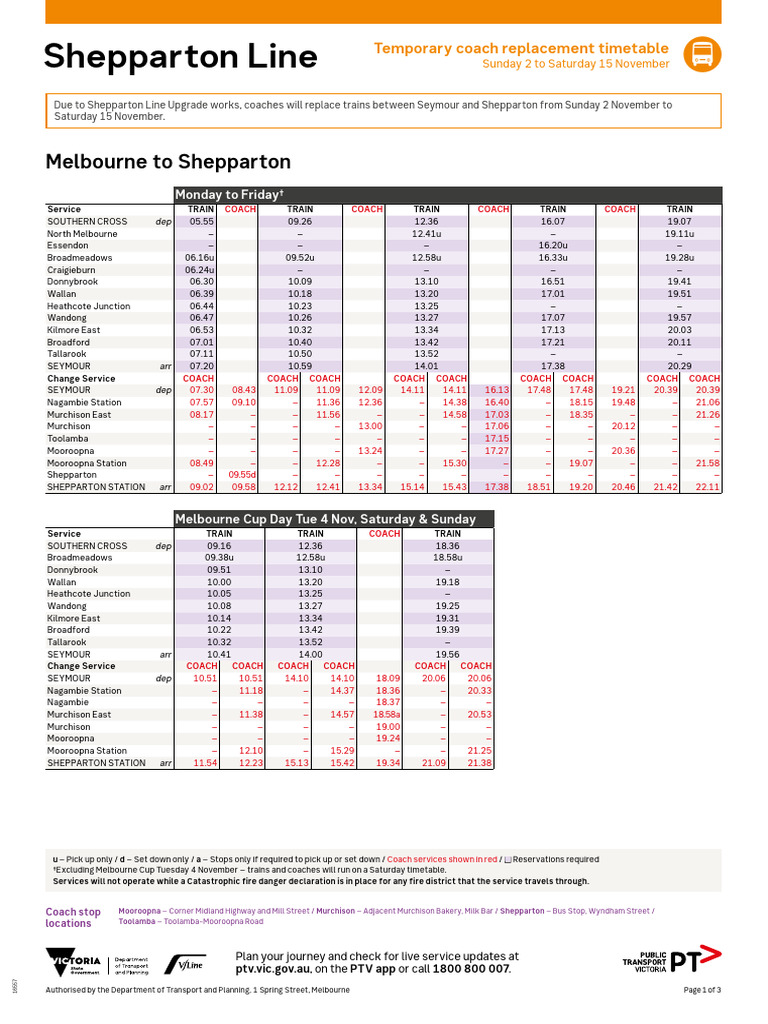 410-Shepparton-temp-timetable-web-02-151125-v1 | PDF | Bus Transport ...