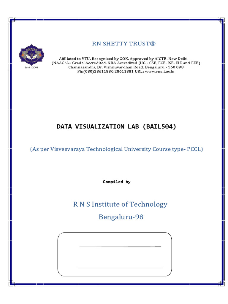 DV_Lab Manual (2025-26) | PDF | Engineering | Business Intelligence