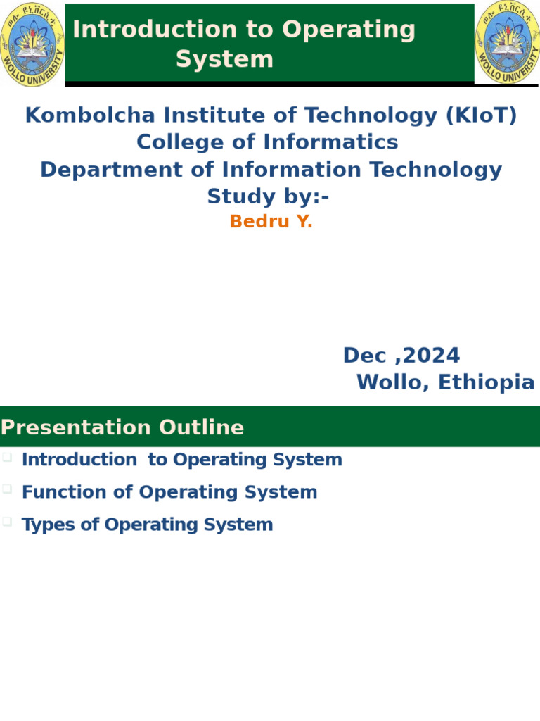 Ch-1 | PDF | Operating System | Process (Computing)