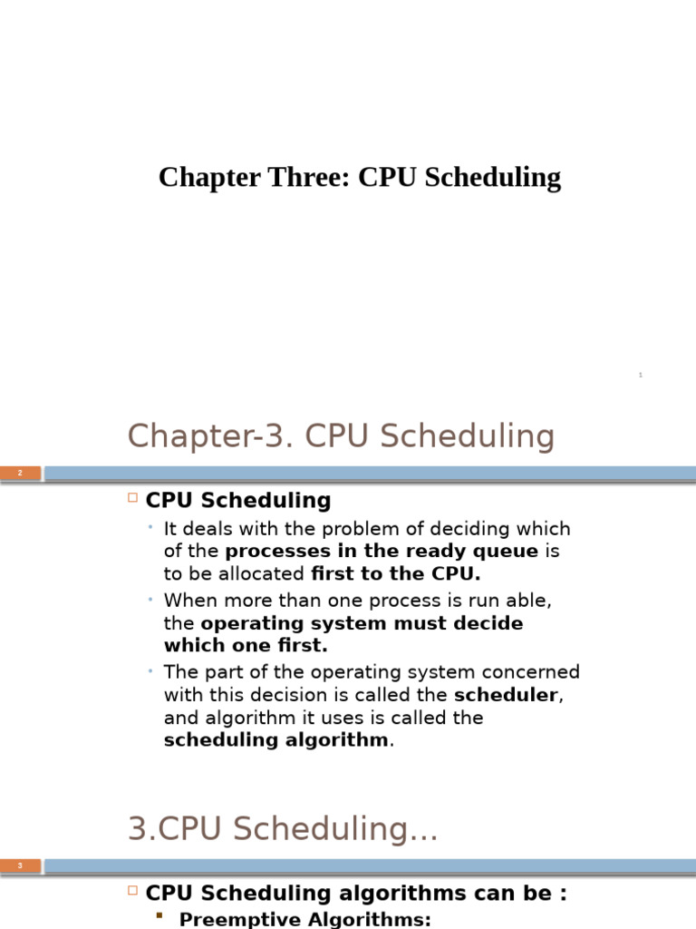CPU Scheduling Algorithms Explained | PDF | Scheduling (Computing ...