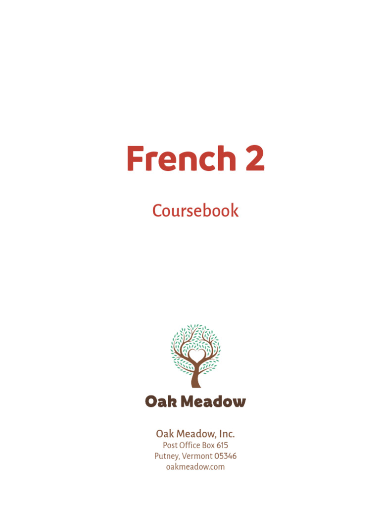 French 2 Coursebook Overview | PDF | Grammatical Tense | Grammar