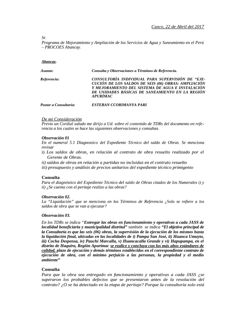 0007_2017-ECP-PLIEGO DE ABSOLUCION DE CONSULTAS3 | PDF