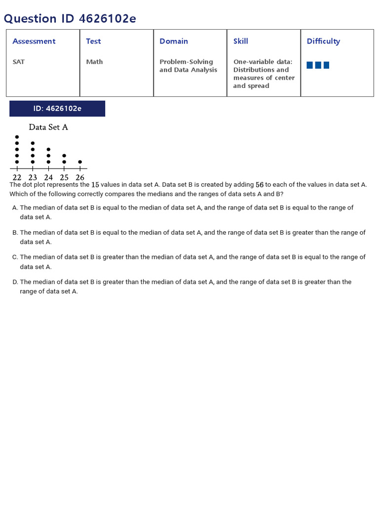 Comparing Medians and Ranges of Data Sets | PDF | Triangle | Circle