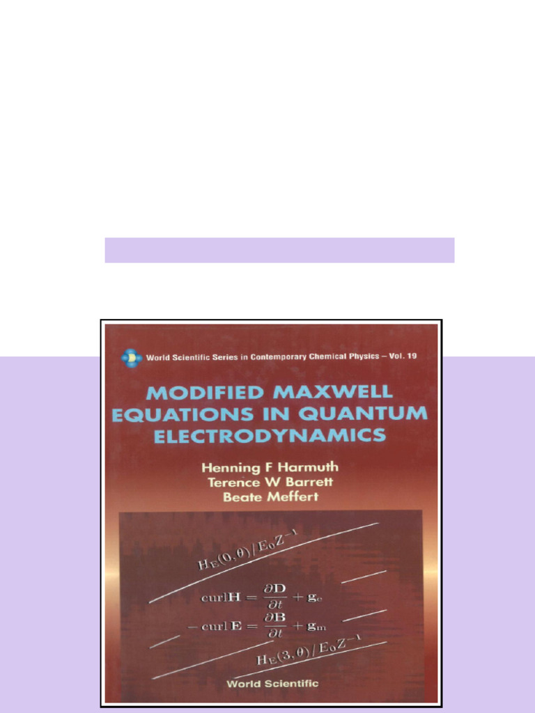 (Ebook) Modified Maxwell Equations in Quantum Electrodynamics by ...