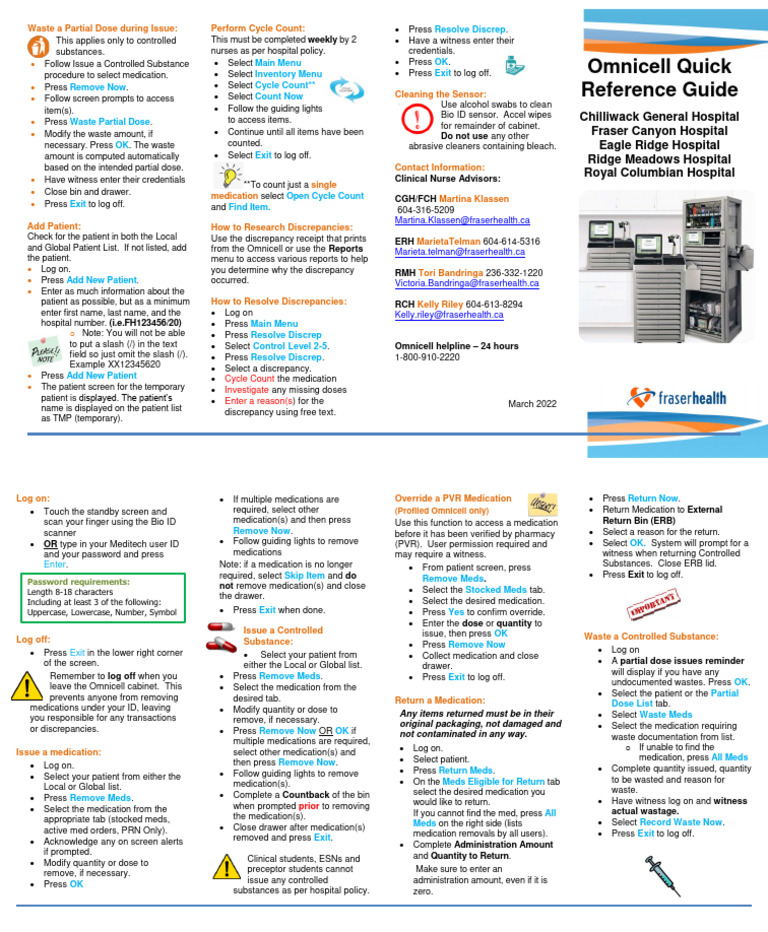 Omnicell Medication Management Guide | PDF