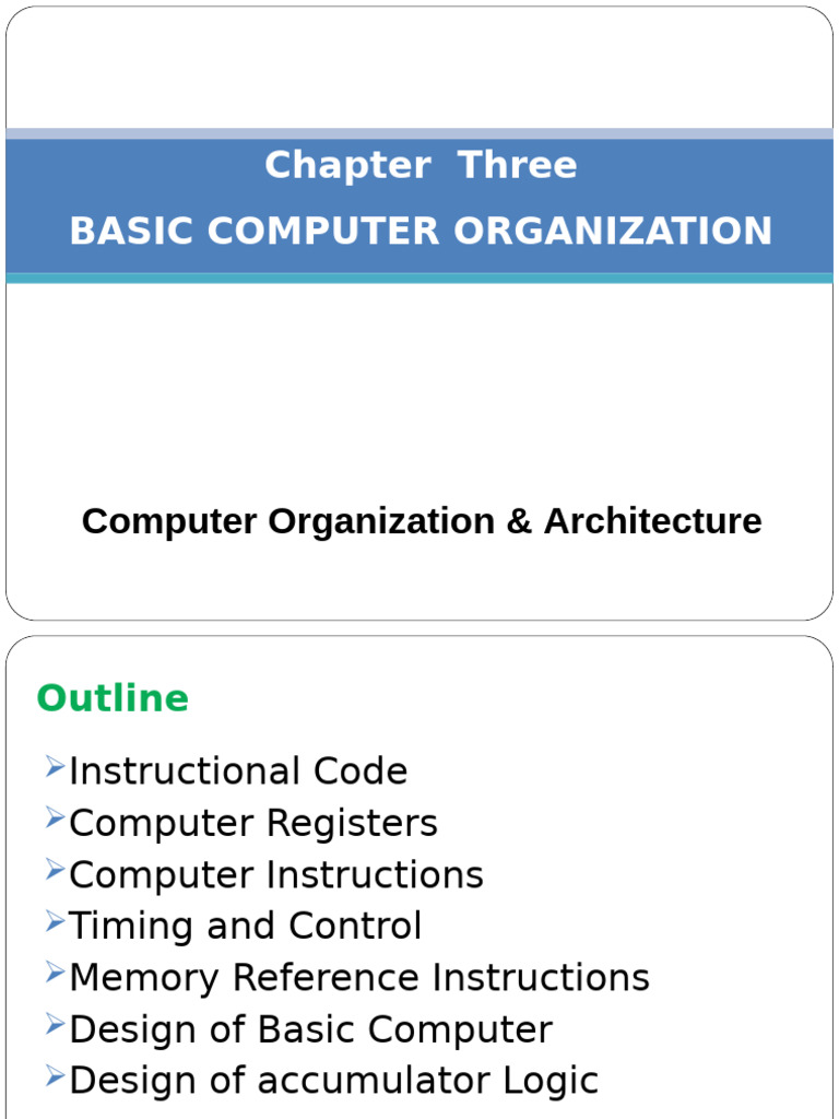 COA Chapter Three | PDF | Bit | Computer Science