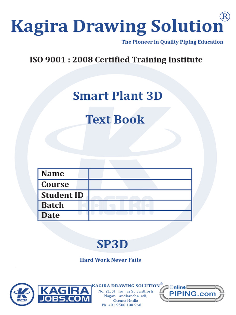 Piping Design and SP3D Training Guide | PDF | Cartesian Coordinate ...
