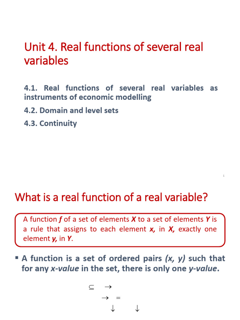 Unit4 - Real Functions Several Variables | PDF | Function (Mathematics ...