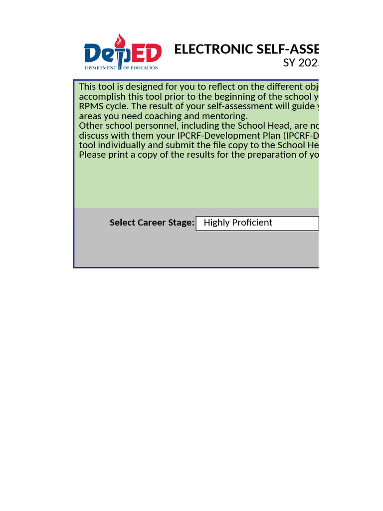 e-SAT Self-Assessment Tool 2025-2028 | PDF