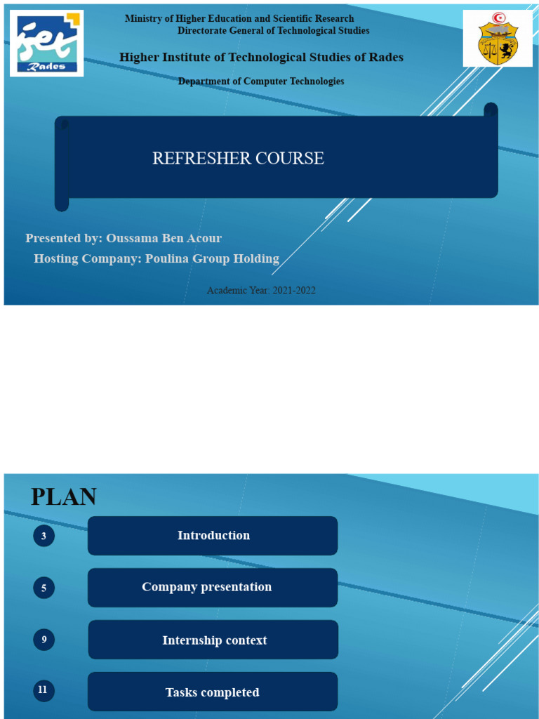 Presentation of The Internship Improvement Report | PDF | Waste
