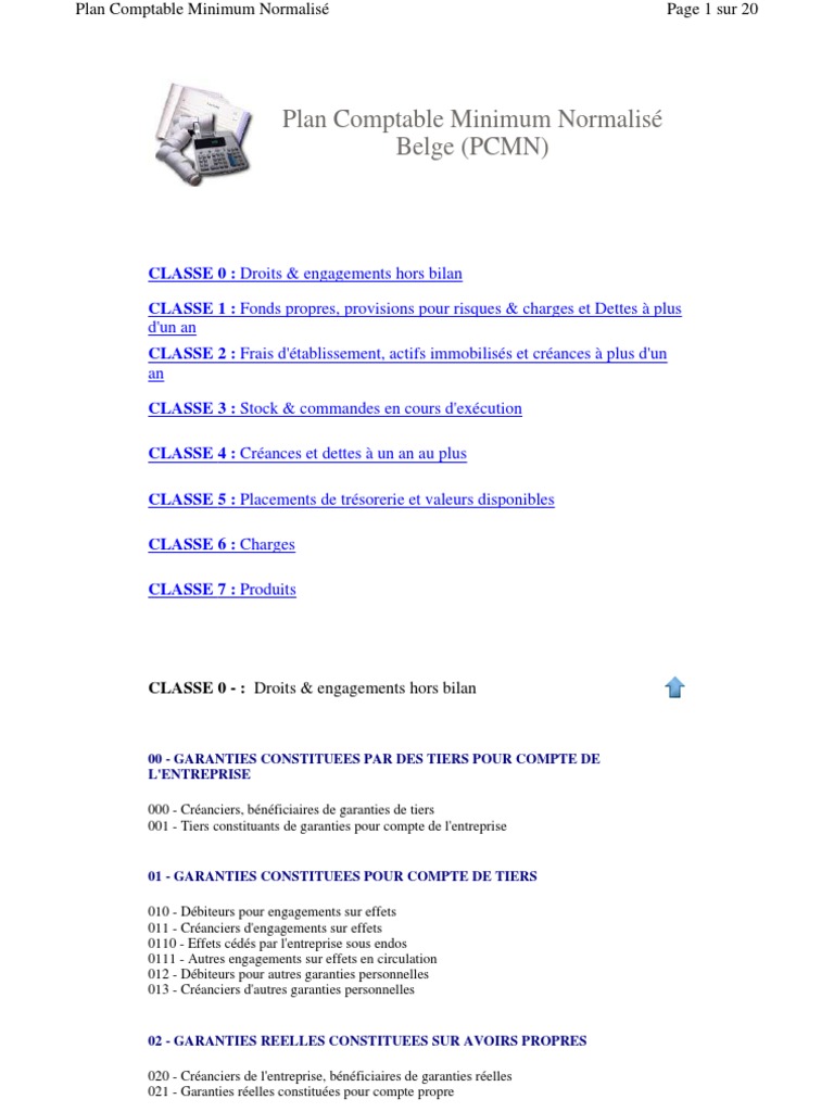 Plan Comptable Normalisé | PDF | Immobilisations | Prêts