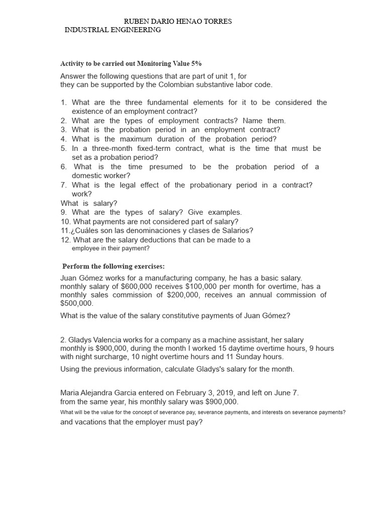 Workshop Follow-up 5% unit 2 - 3.docx | PDF | Salary | Business