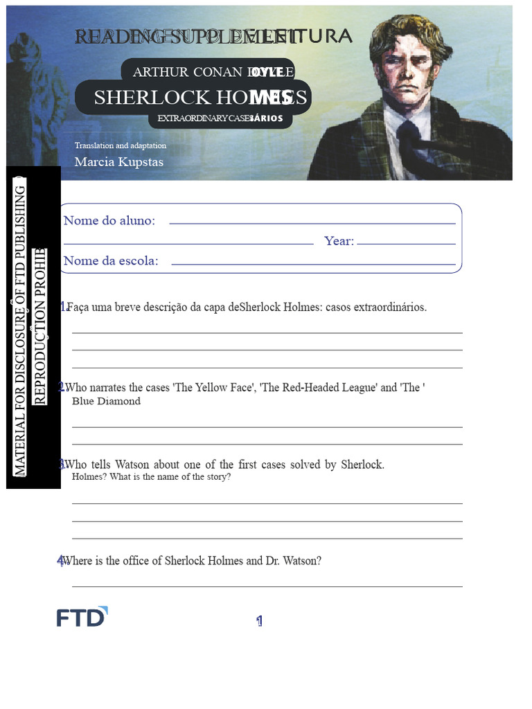 Sherlock Holmes: Extraordinary Cases Analysis | PDF | The Red Headed ...