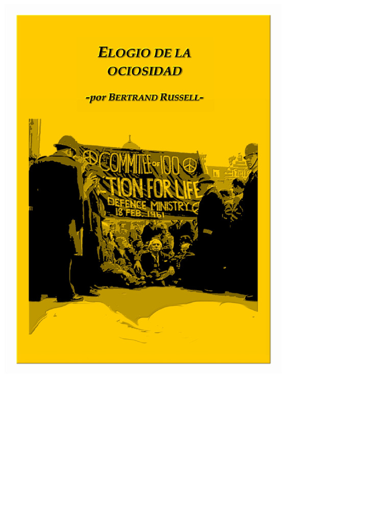 Elogio da Ociosidade de Bertrand Russell | PDF | Dinheiro | Tempo