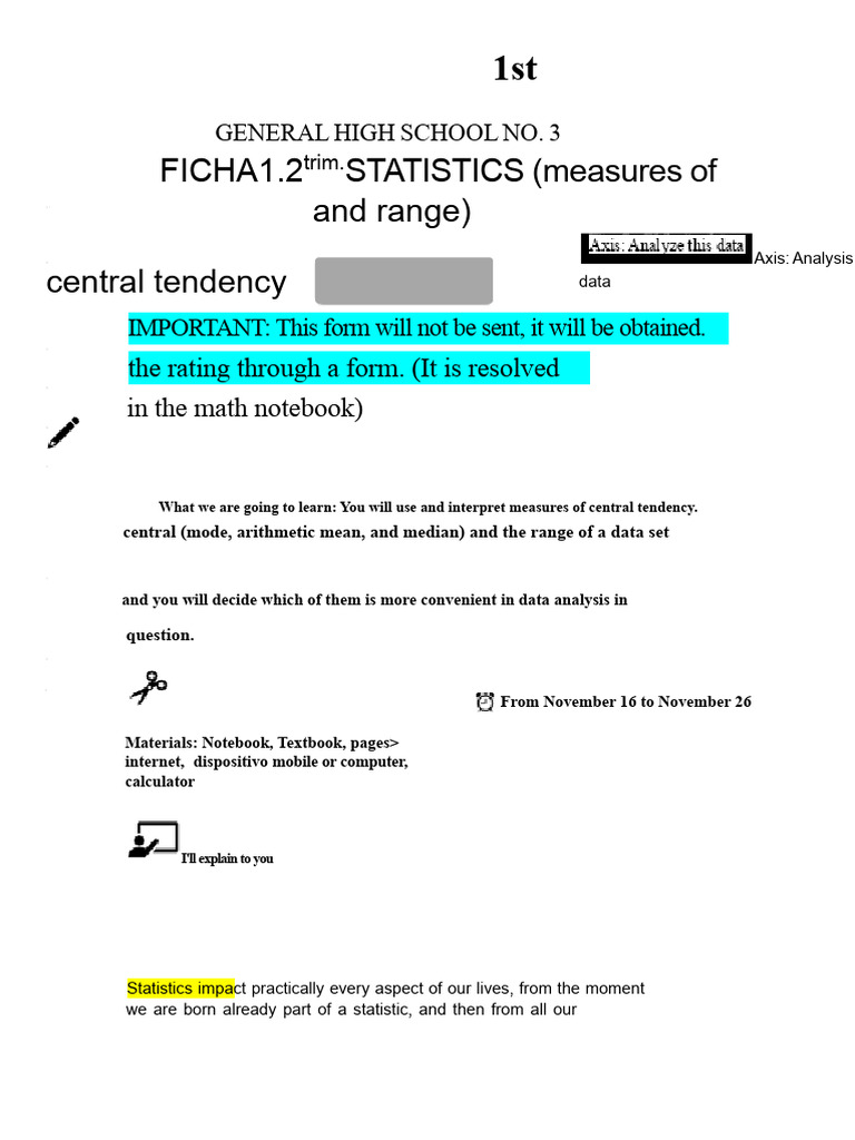 Understanding Central Tendency in Statistics | PDF | Mean | Average