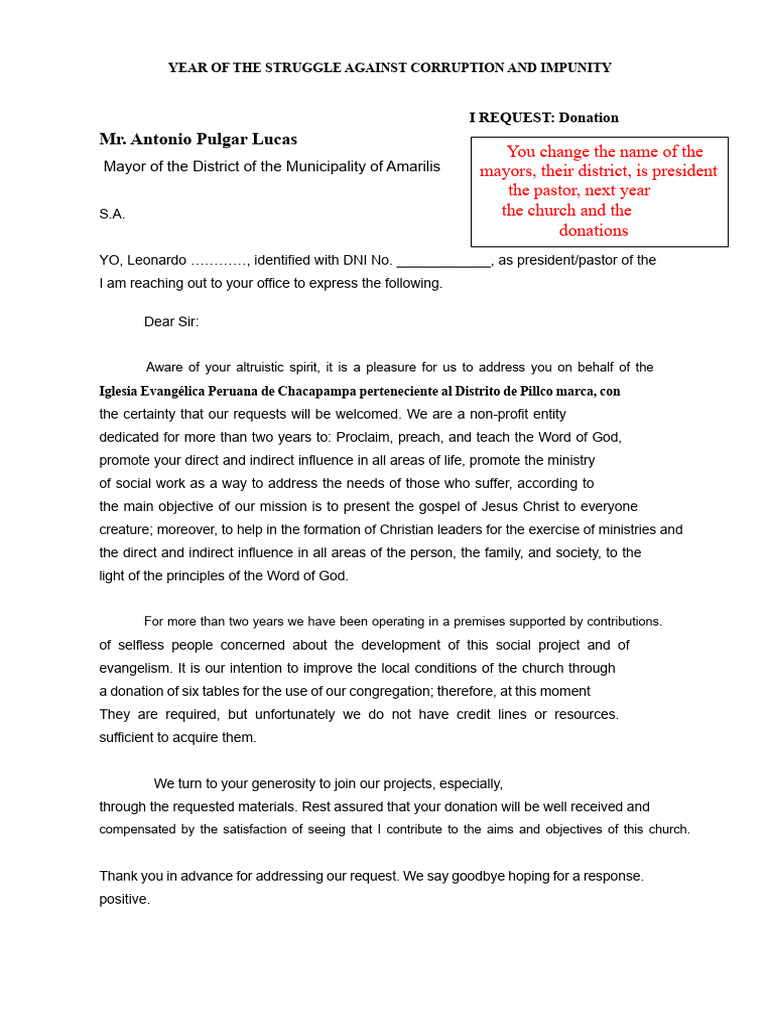 Church donation | PDF | Christian Belief And Doctrine | Abrahamic Religions