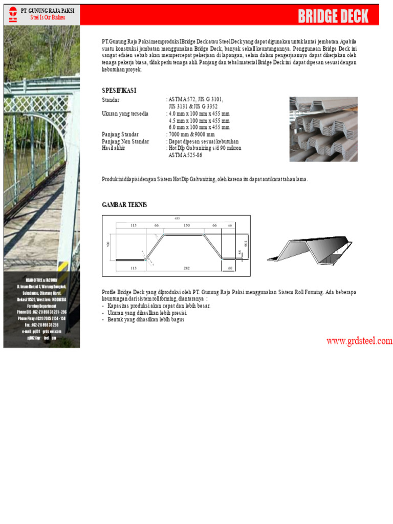 Bridge Deck Specifications | PDF