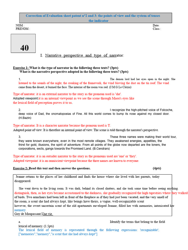 Point of View and Narrator | PDF | Semantics | Linguistics