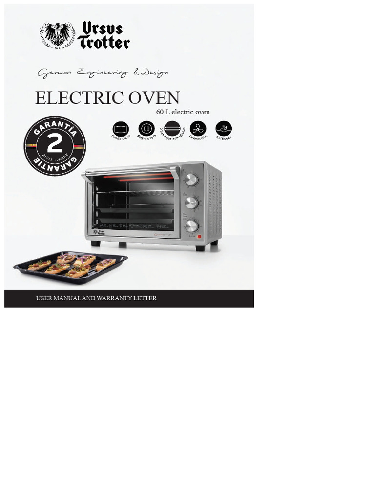 MANUAL UT-OVEN60.compressed PDF | PDF | Oven | Baking
