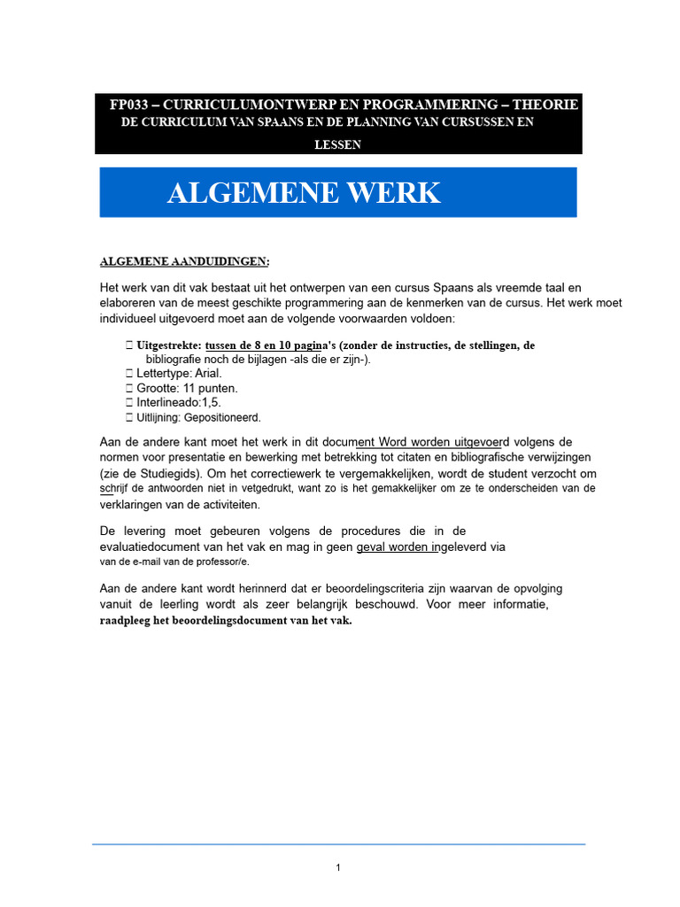 FP033-Werk-CO-NL_v1r0 INDIVIDUEEL | PDF