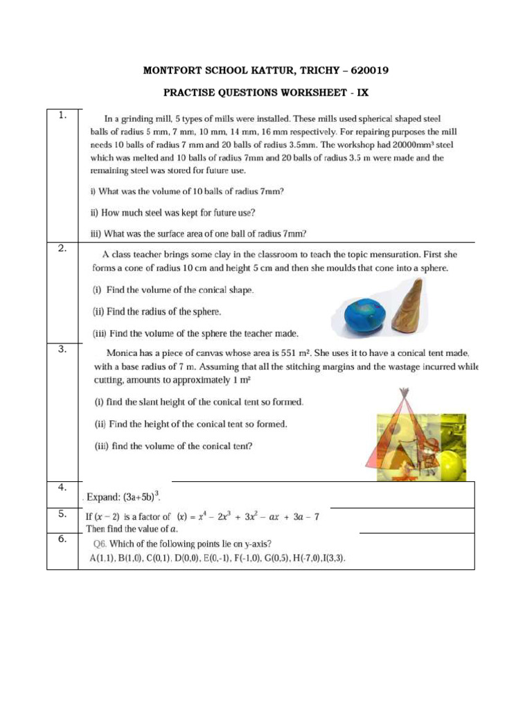 Practise Worksheet 24.11 | PDF