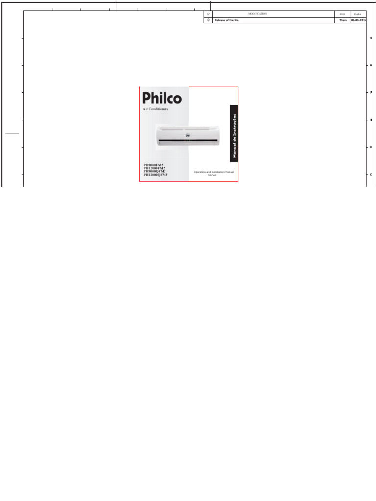 Philco Air Conditioner Installation Manual | PDF | Air Conditioning ...