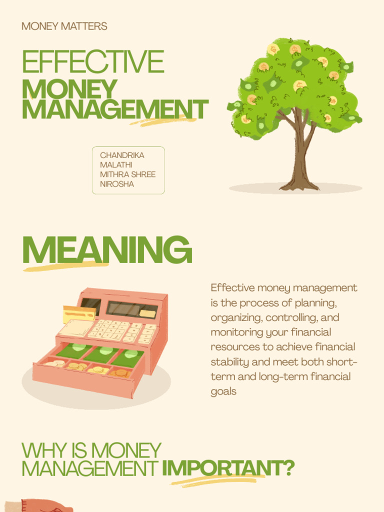 Effective Money Management | PDF