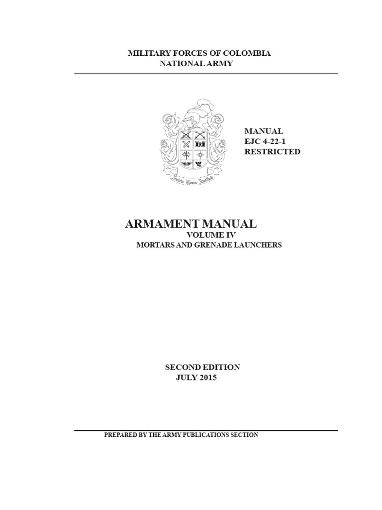 Colombia Military Mortars Manual | PDF | Mortar (Weapon) | Flight