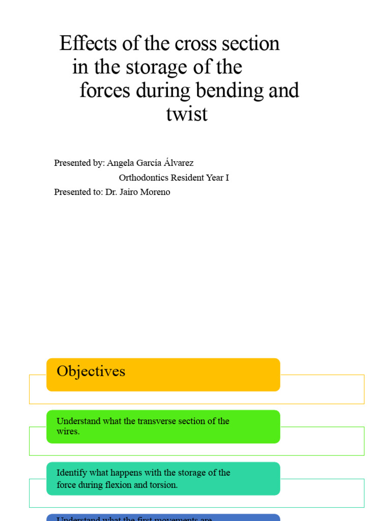 Effects of Cross-Section On Force Storage During Bending and Torsion ...