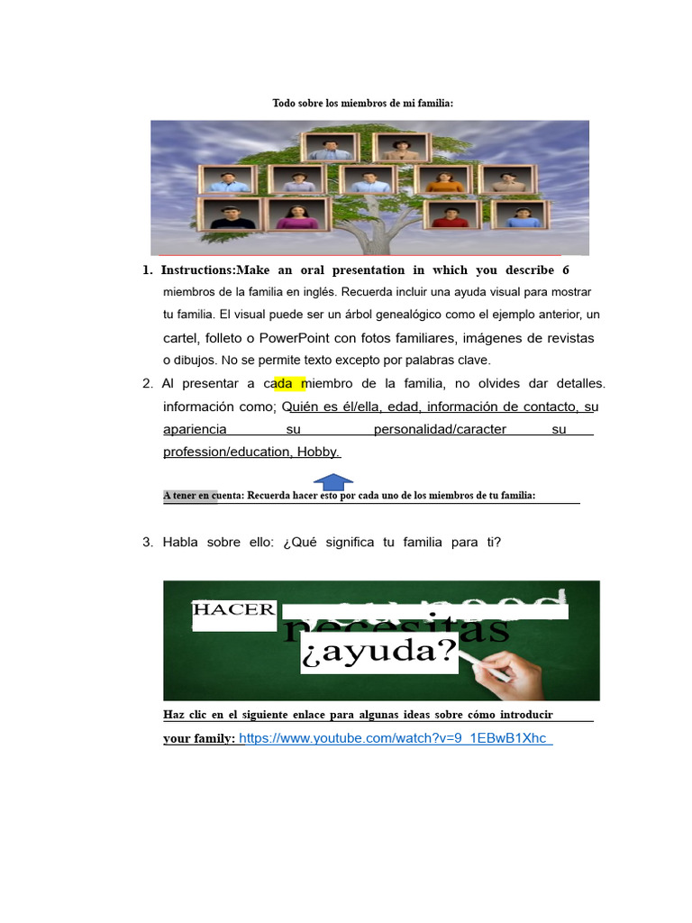 Todo Sobre Mi Familia (Presentación Oral) | PDF