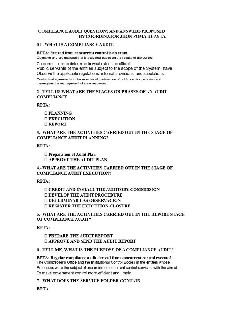 Compliance Audit Process Explained | PDF | Audit | Regulatory Compliance