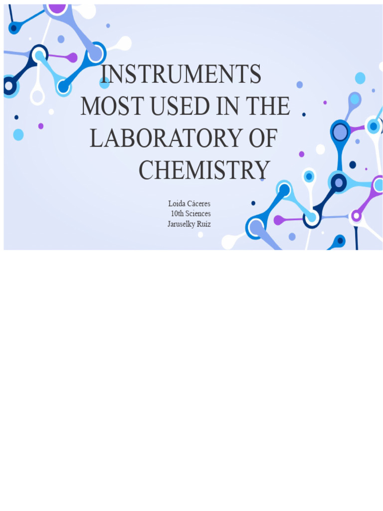 Essential Chemistry Lab Instruments | PDF | Chemistry