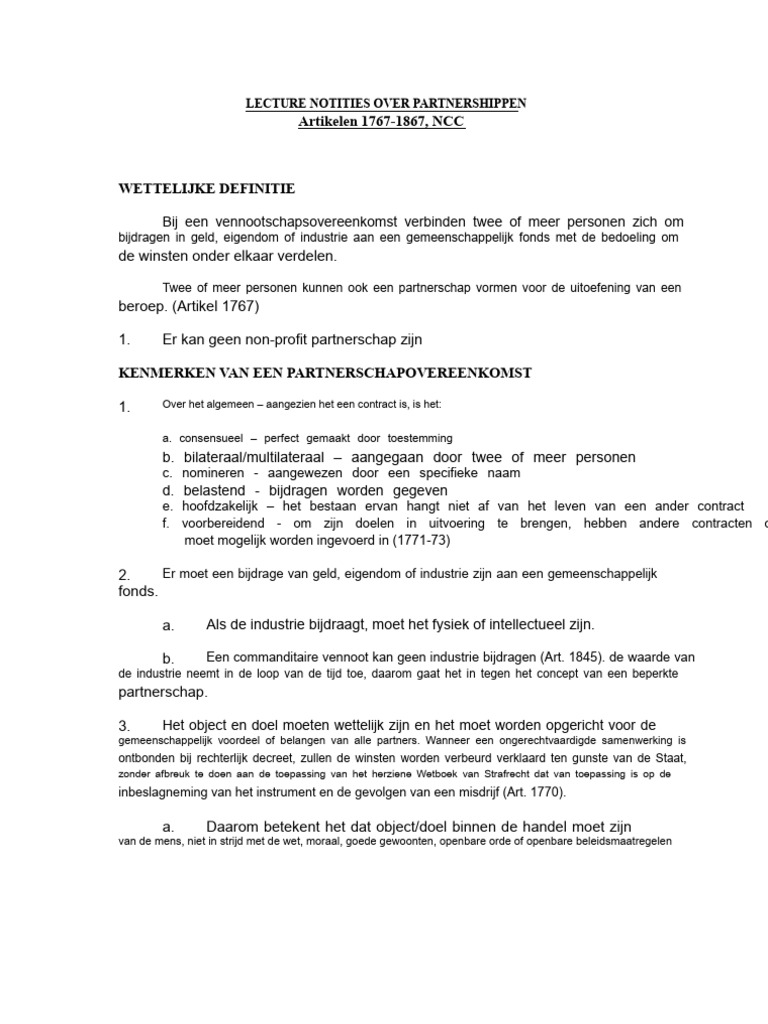 Partnerschap | PDF