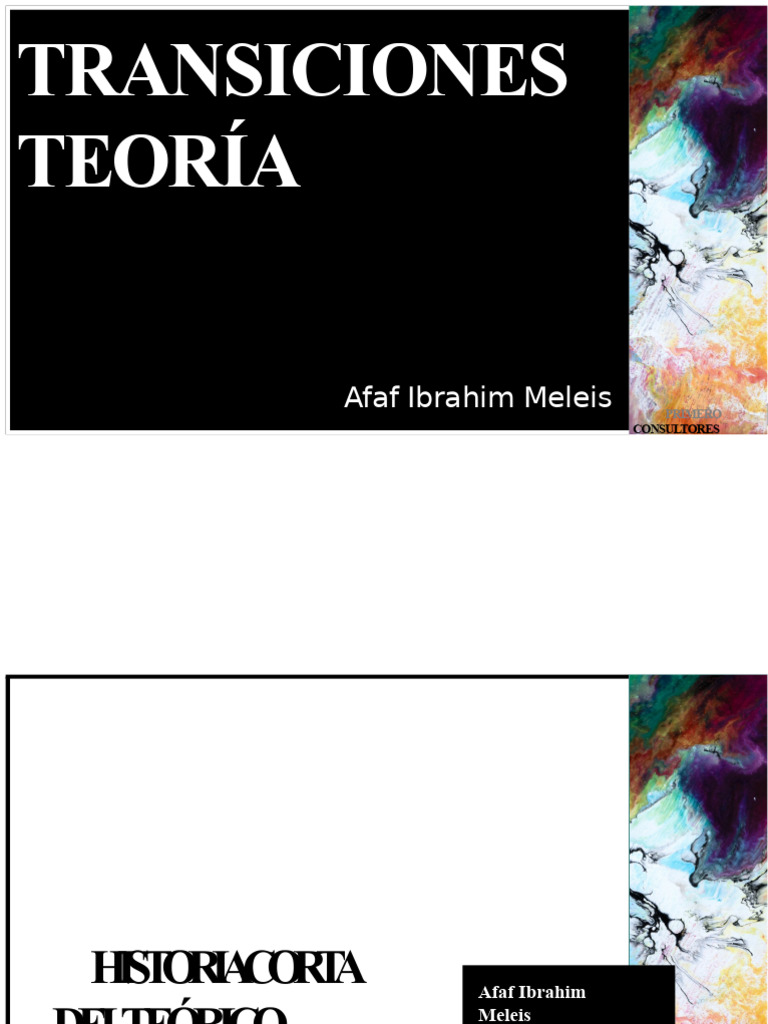 Teoría De La Transición Pdf Enfermería Comportamiento