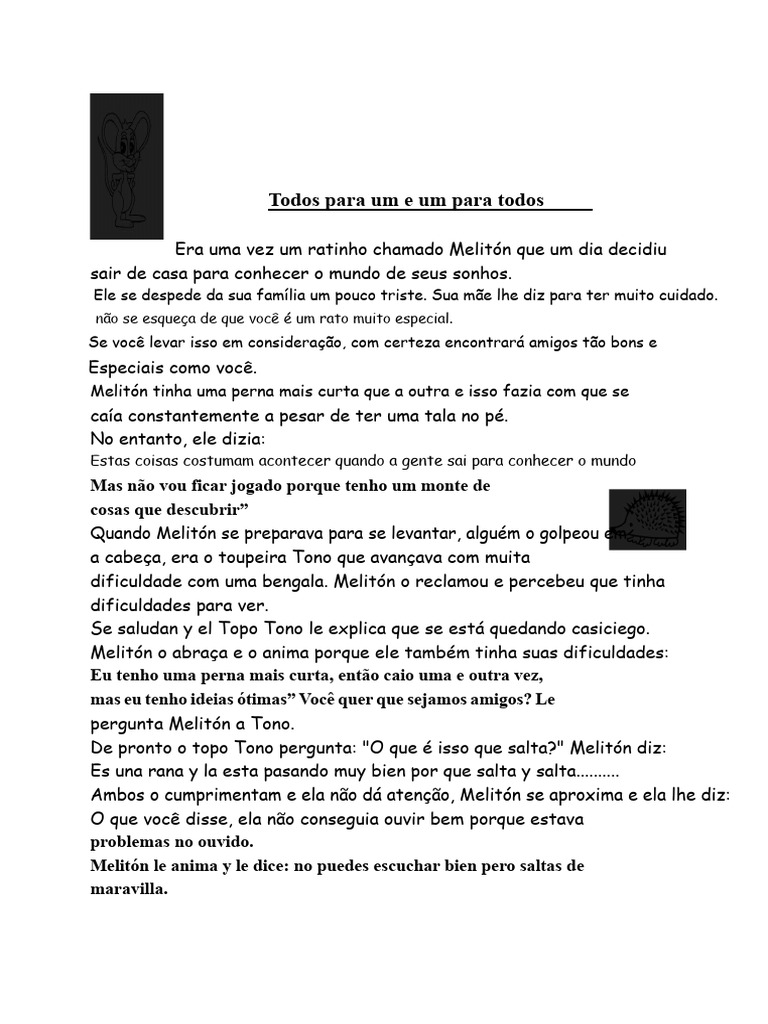 A Amizade de Melitón e Seus Amigos | PDF