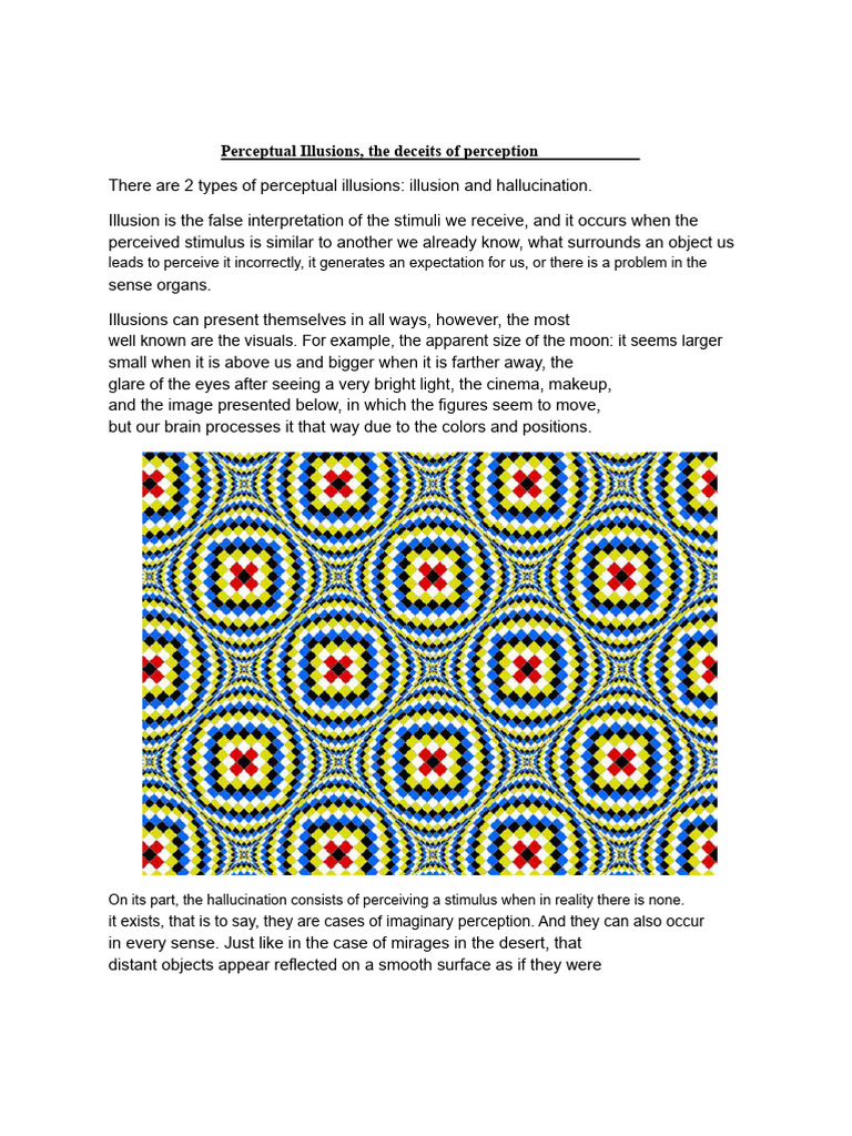 Perceptual Illusions | PDF