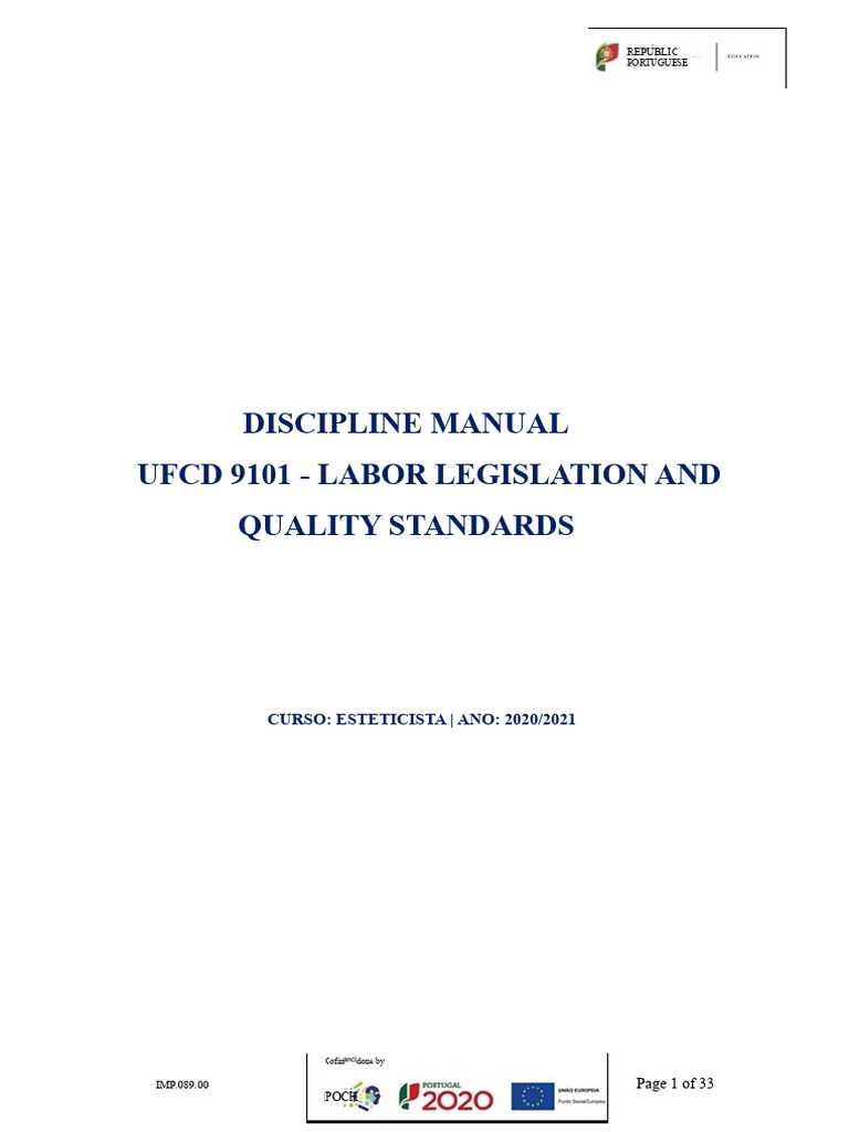 Labor Legislation & Quality Standards Guide | PDF | Employment | Labour Law