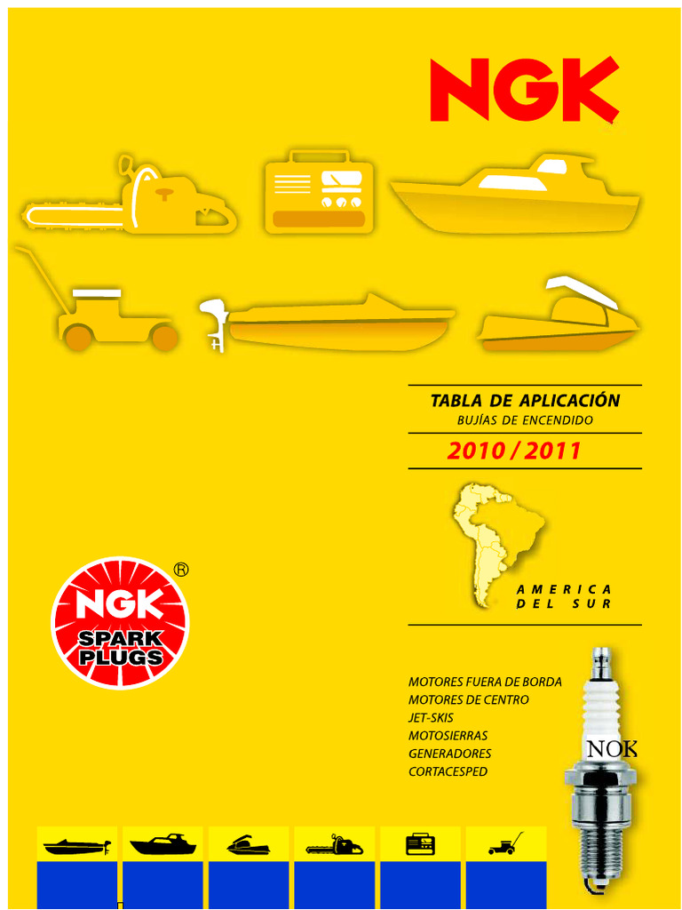 Ignition Spark Plug Catalog Guide | PDF | Insulator (Electricity) | Engines