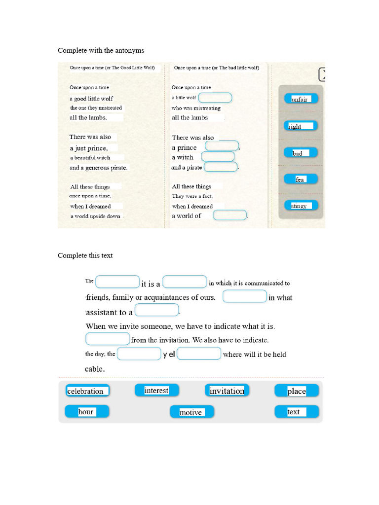 Language Review Topics 3 and 4 From The Edebe 3rd Grade Primary Book. | PDF