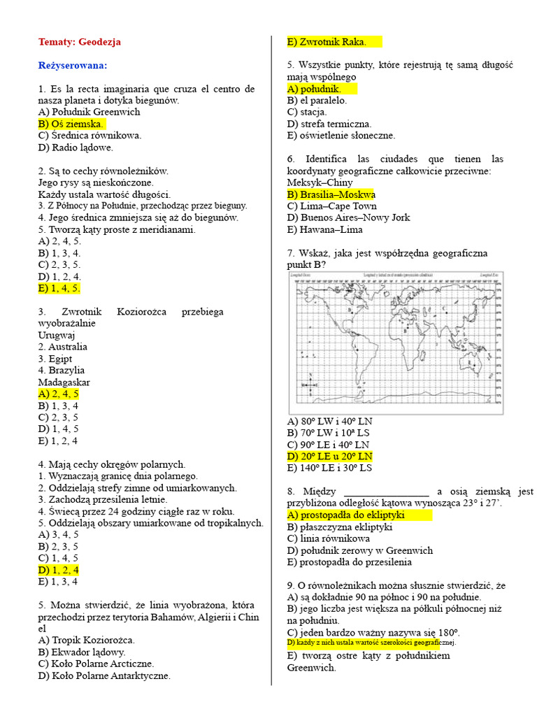 Tydzień GF - Geodezja - (Kierowana) - 02 - 11 - 2021 | PDF
