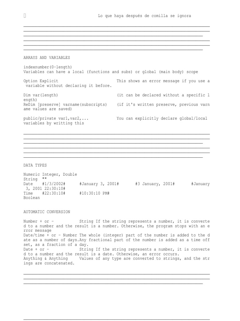 Vbscript Commands And Functions Pdf Parameter Computer Programming Subroutine 2989